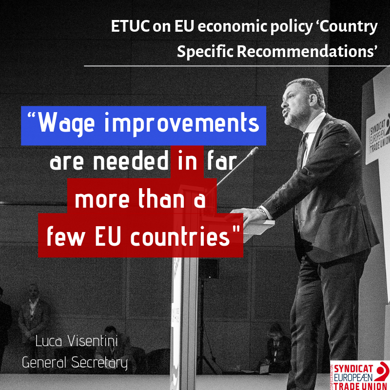 ETUC on EU economic policy ‘Country Specific Recommendations’ | ETUC